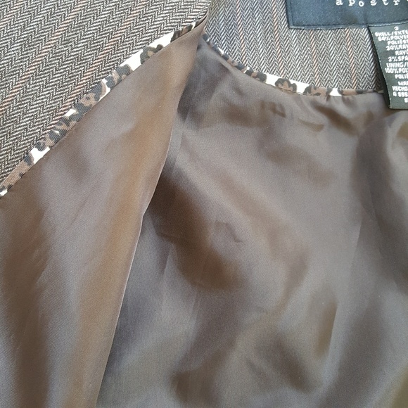 Apostrophe | Jackets & Coats | Apostrophe Brown Multicolor Pinstripe ...